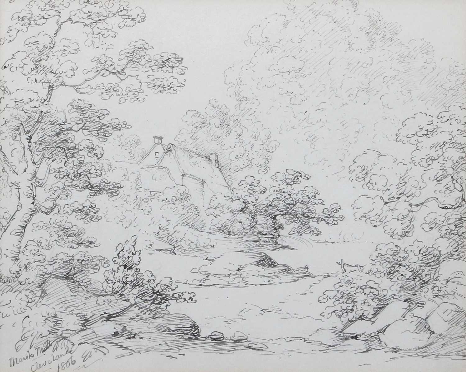 Lot 1032 - John Bird (1768-1829) "Marsk Mill Cleveland"