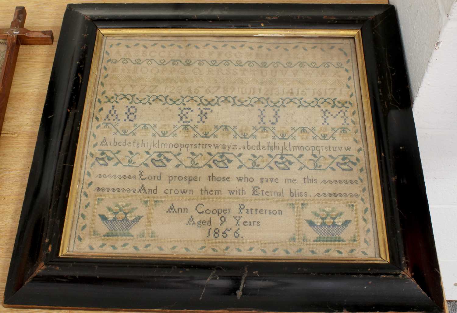 Lot 1271 - Alphabet Sampler Worked by Ann Cooper