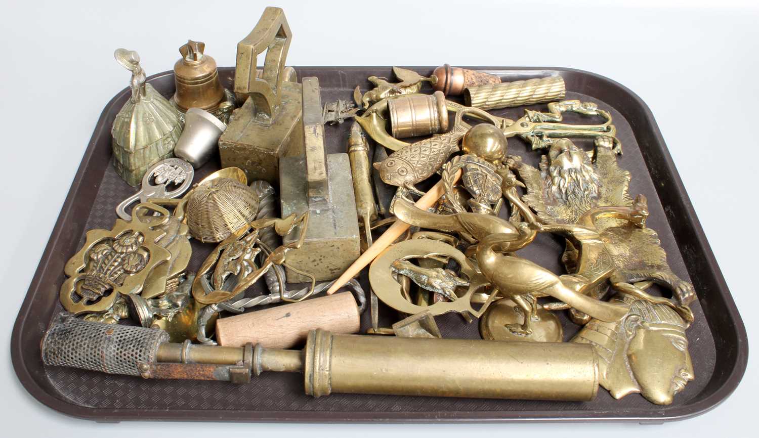 Lot 225 - Assorted Brass, Copper and Mixed Metalwares,