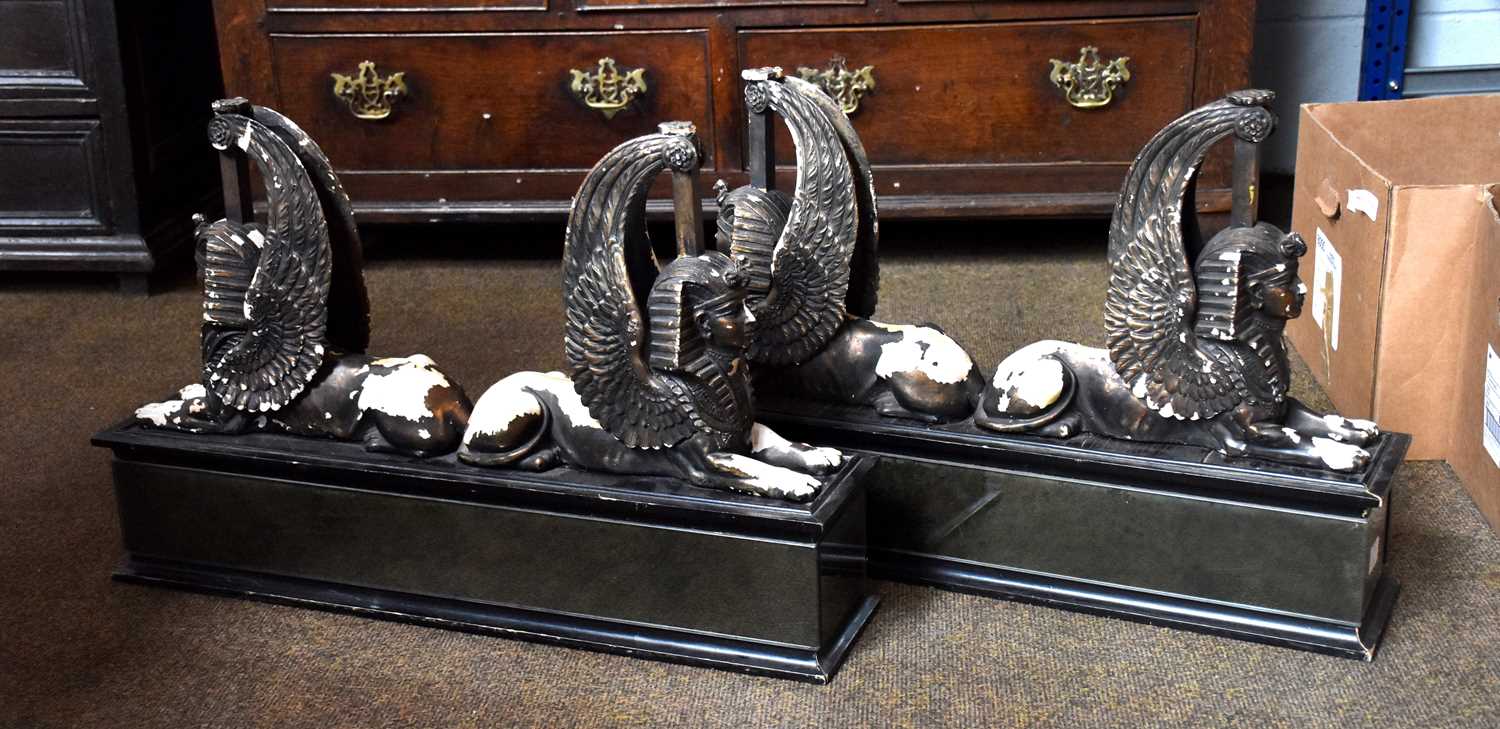 Lot 1299 - An Egyptian Revival Coffee Table Base,