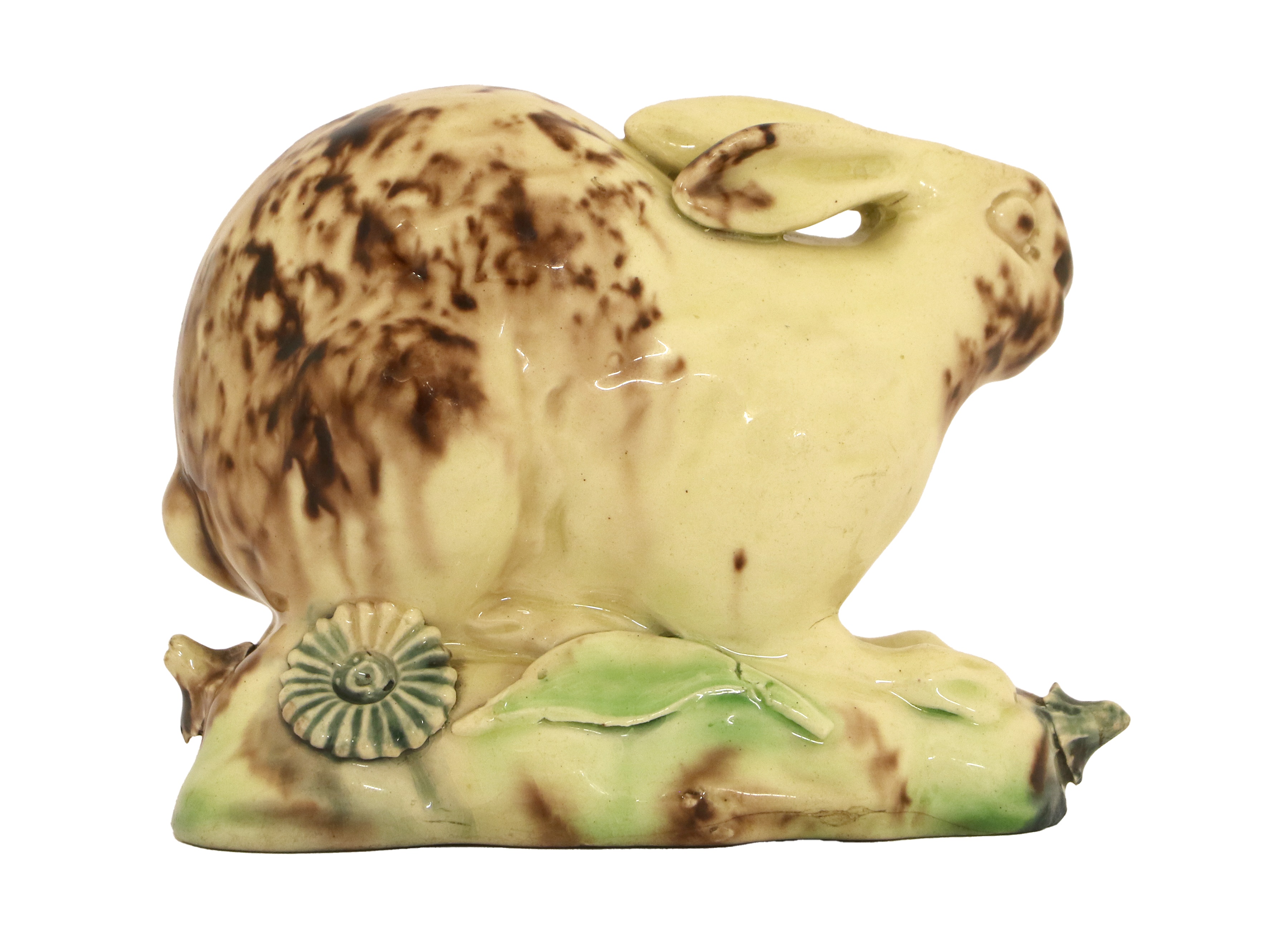 Lot 39 - A Whieldon-Type Creamware Hare, circa 1770,