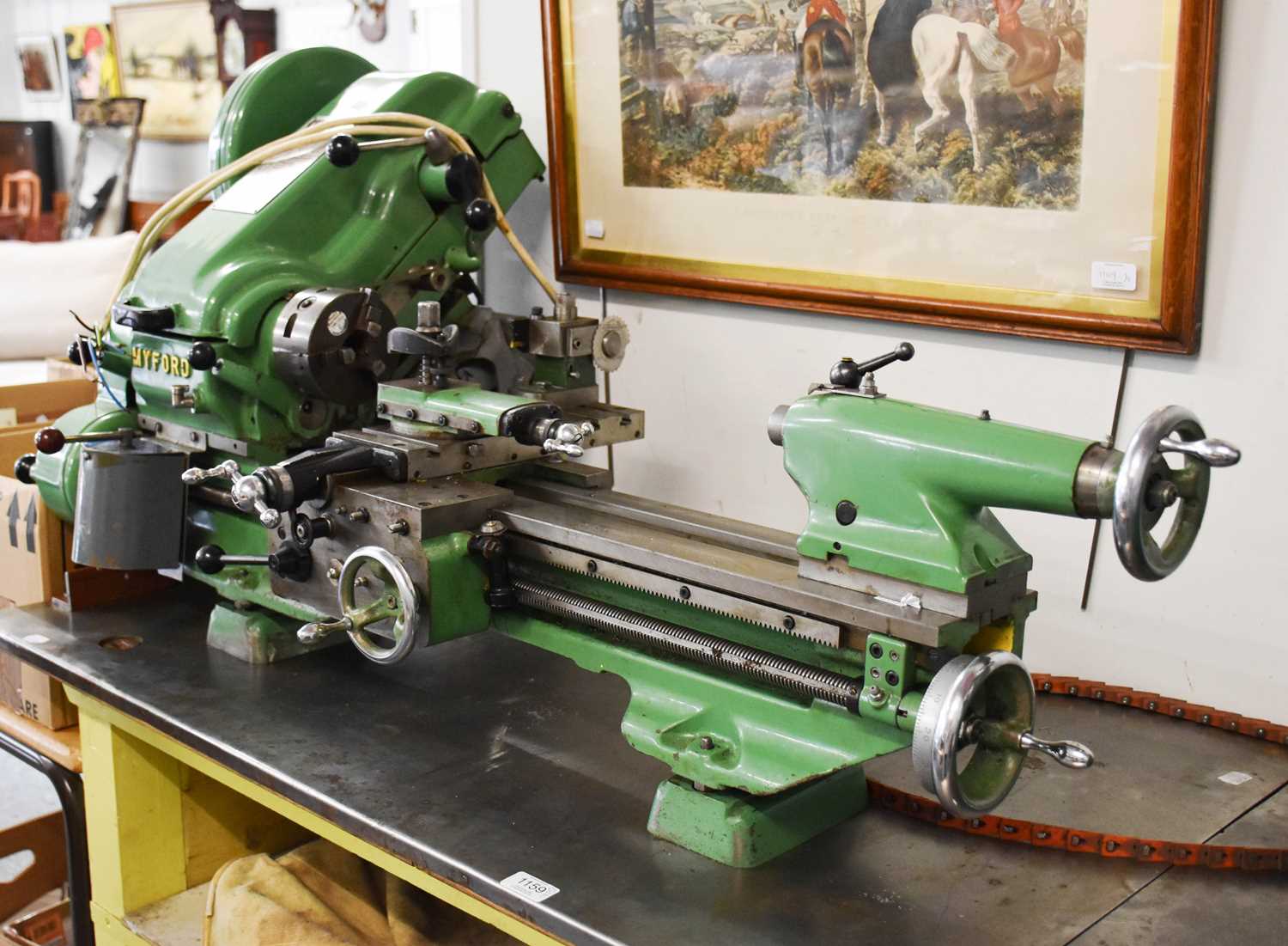 Lot 1159 - A Myford Super 7 Lathe, with a quantity of