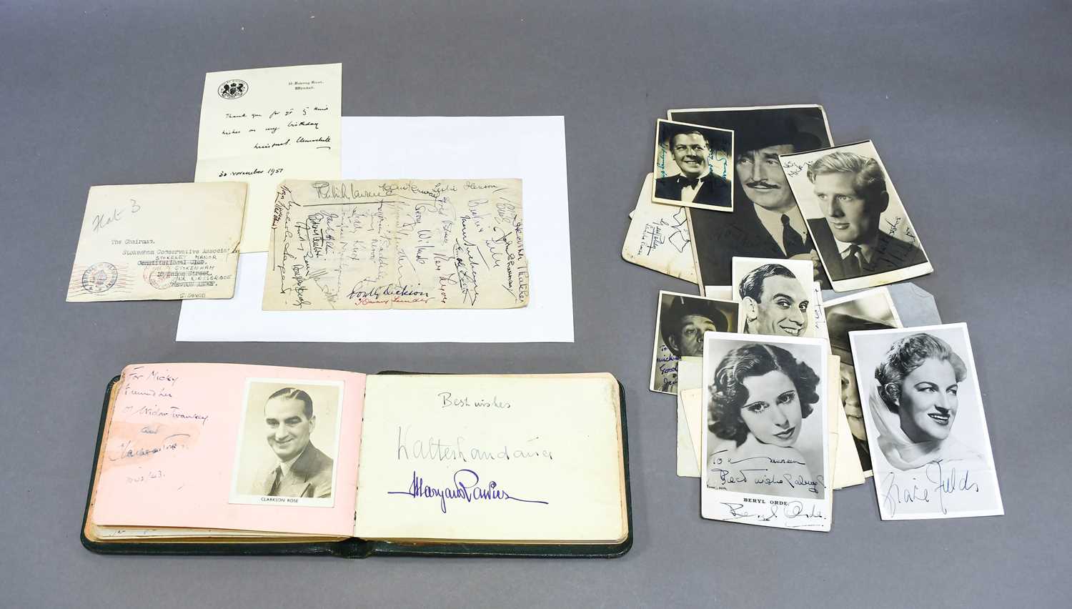 Lot 3205 - An Extensive Autograph Book Containing