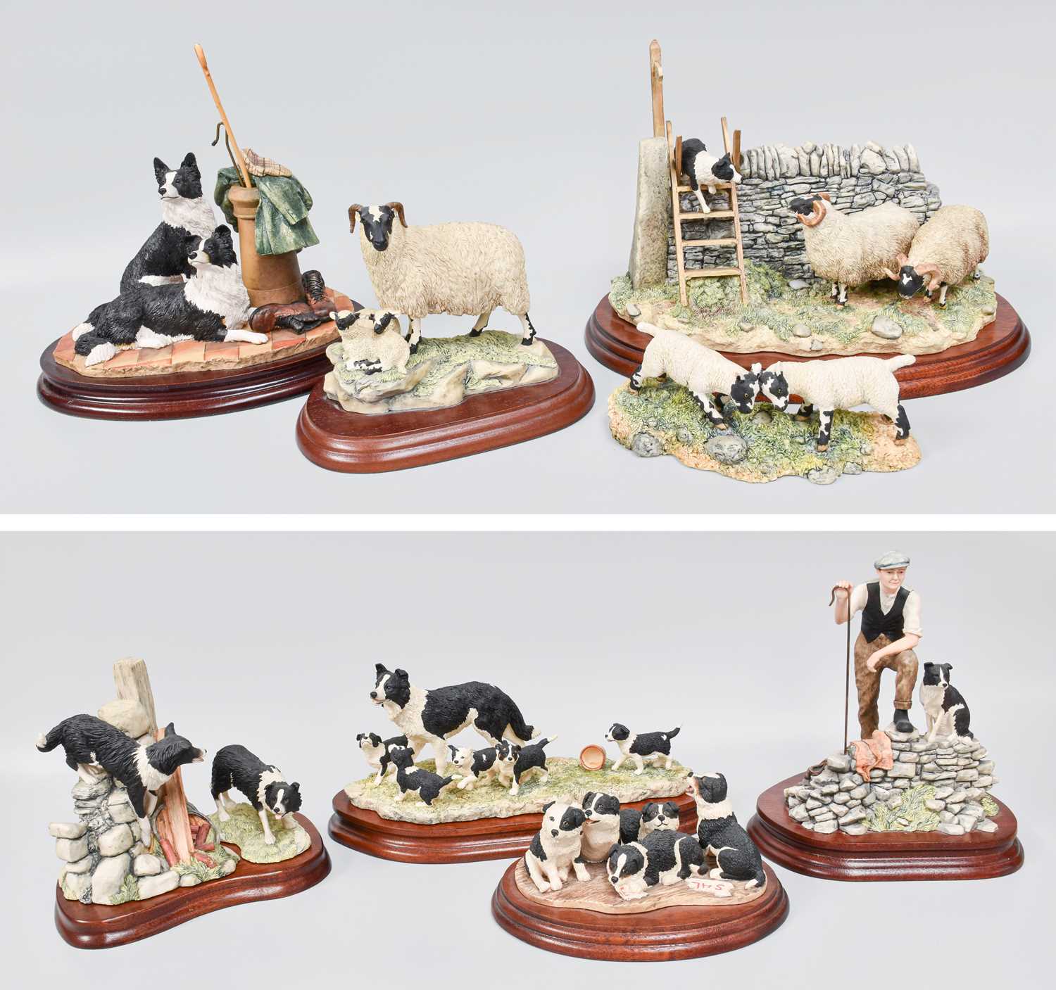 Lot 227 - Border Fine Arts Collie Models Including
