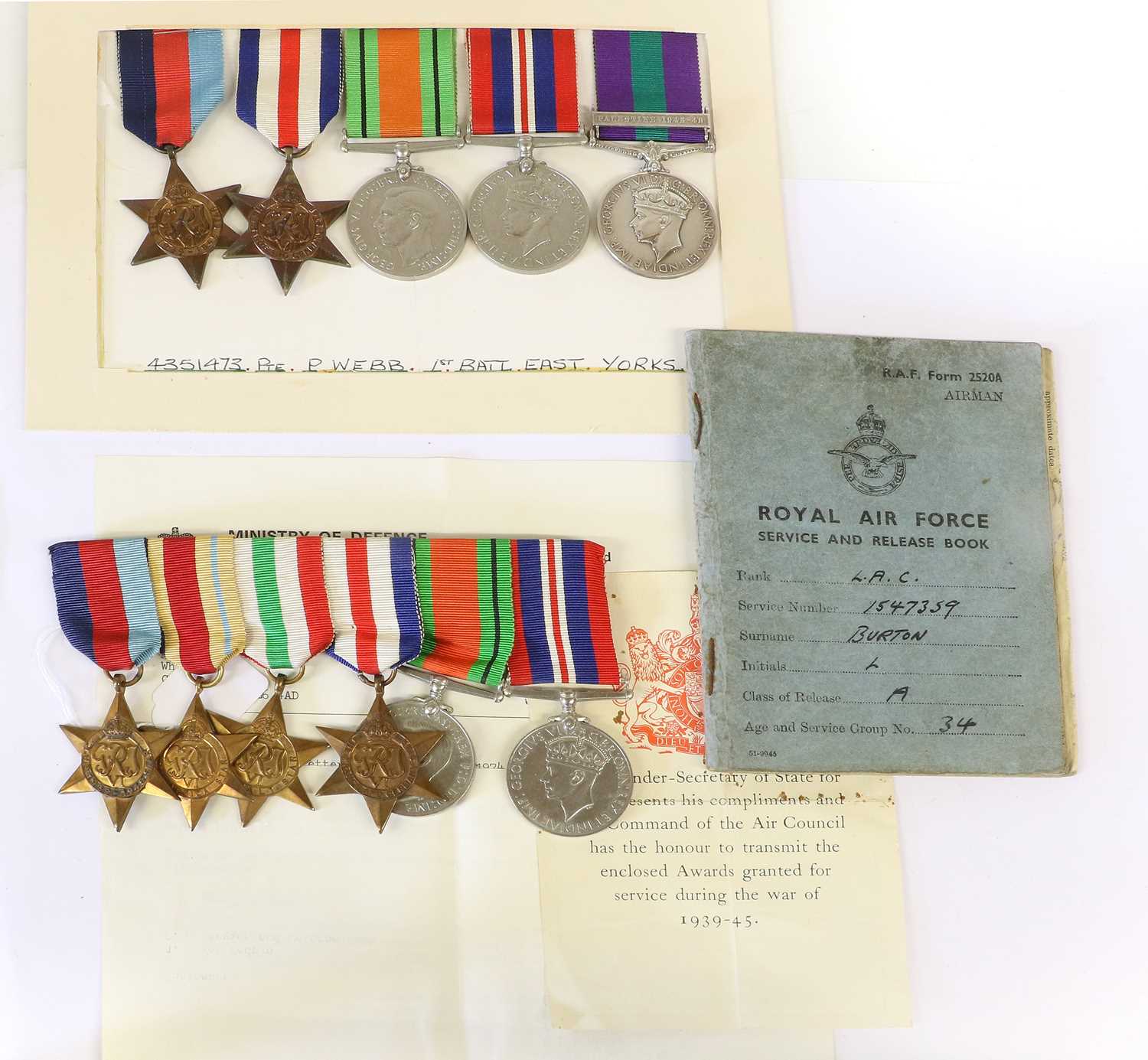 Lot 35 - A Second World War Group of Five Medals,