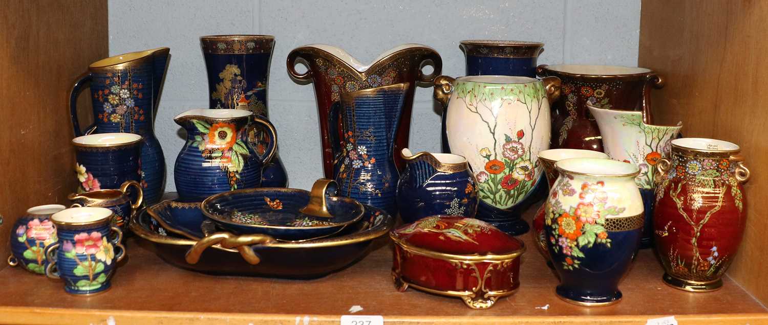 Lot 237 - A Collection of Crown Devon Art Deco Pottery,