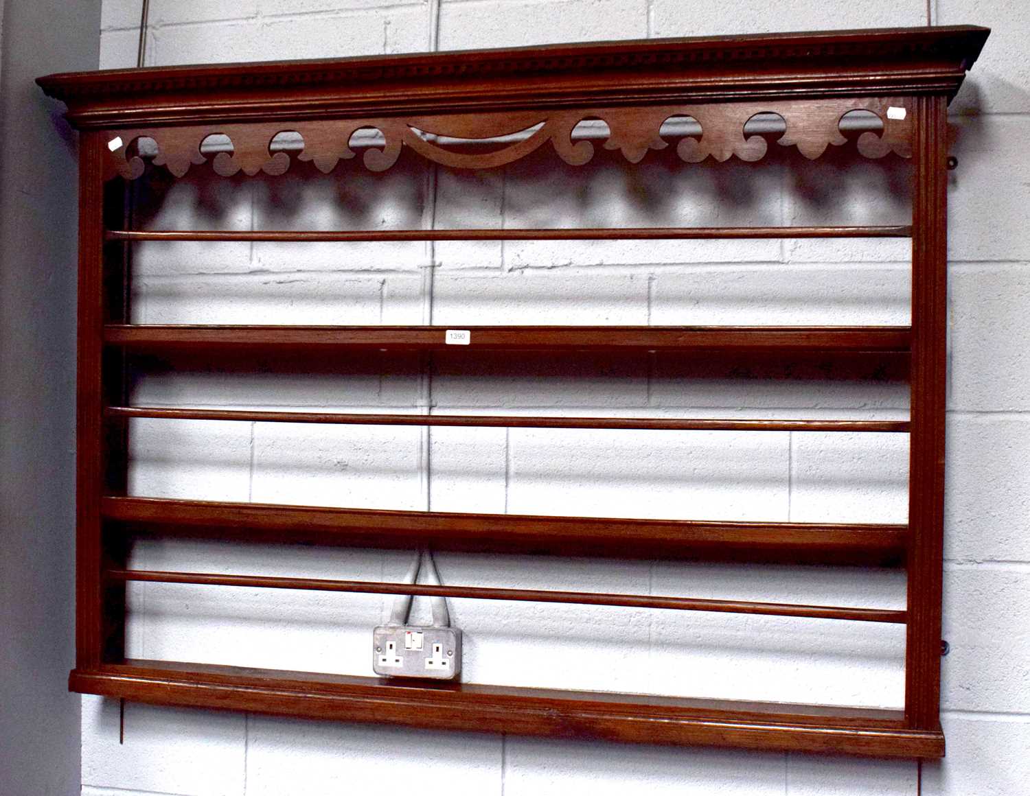 Lot 1390 - An 18th Century Style Oak Delft Rack,