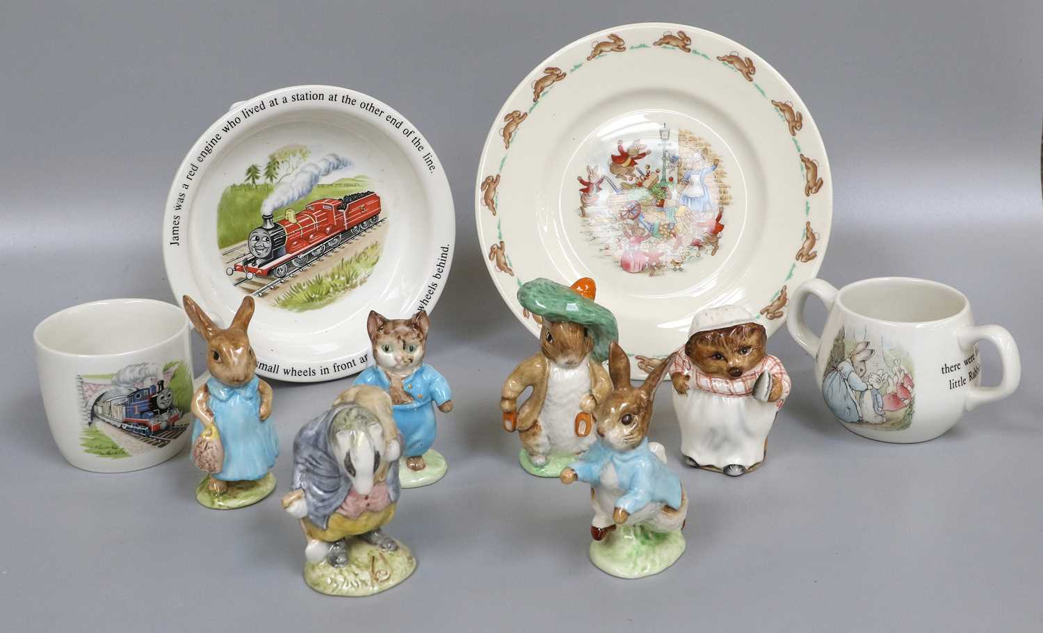 Lot 222 - Six Beswick Beatrix Potter Figures,