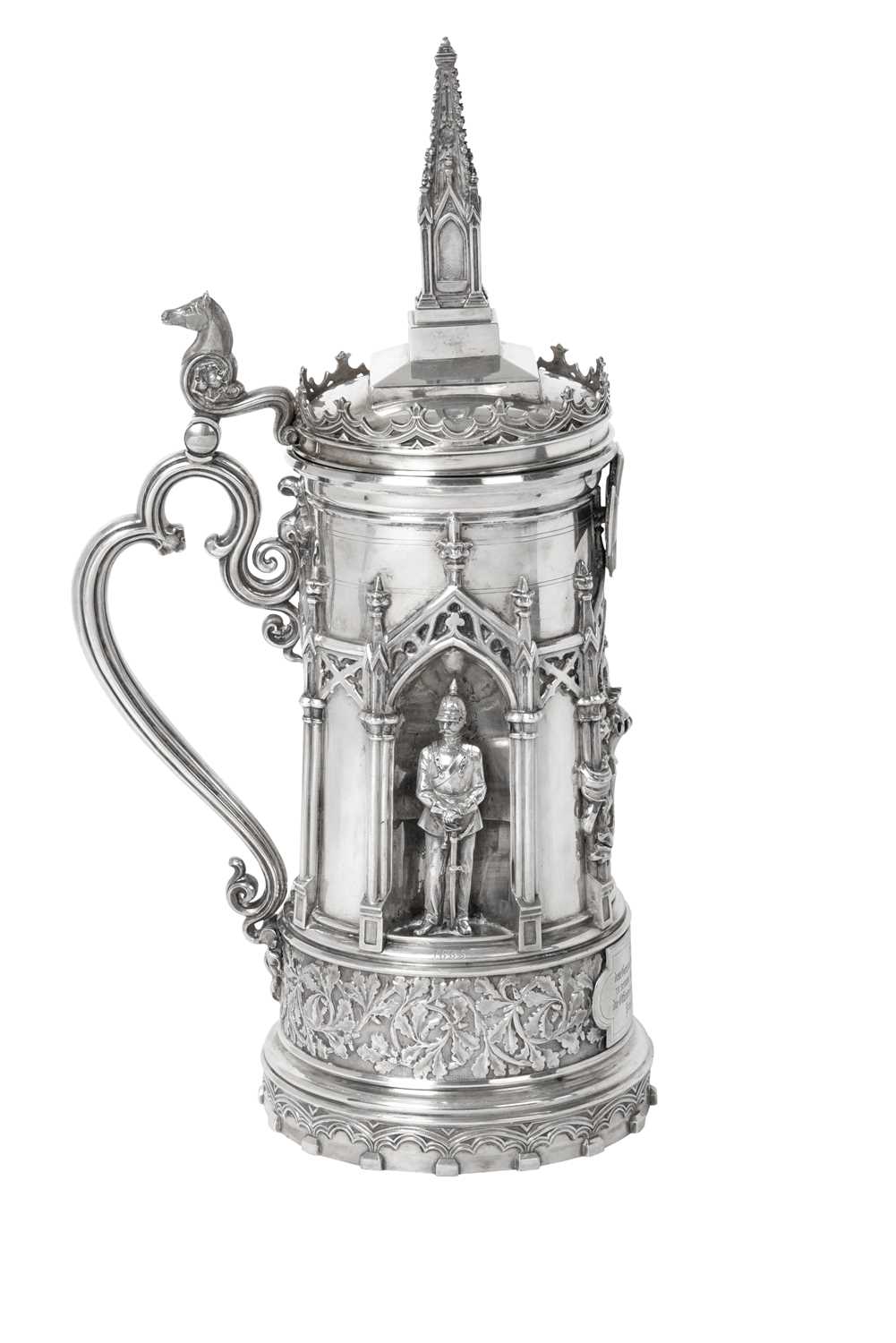Lot 2280 - A German Silver Tankard,