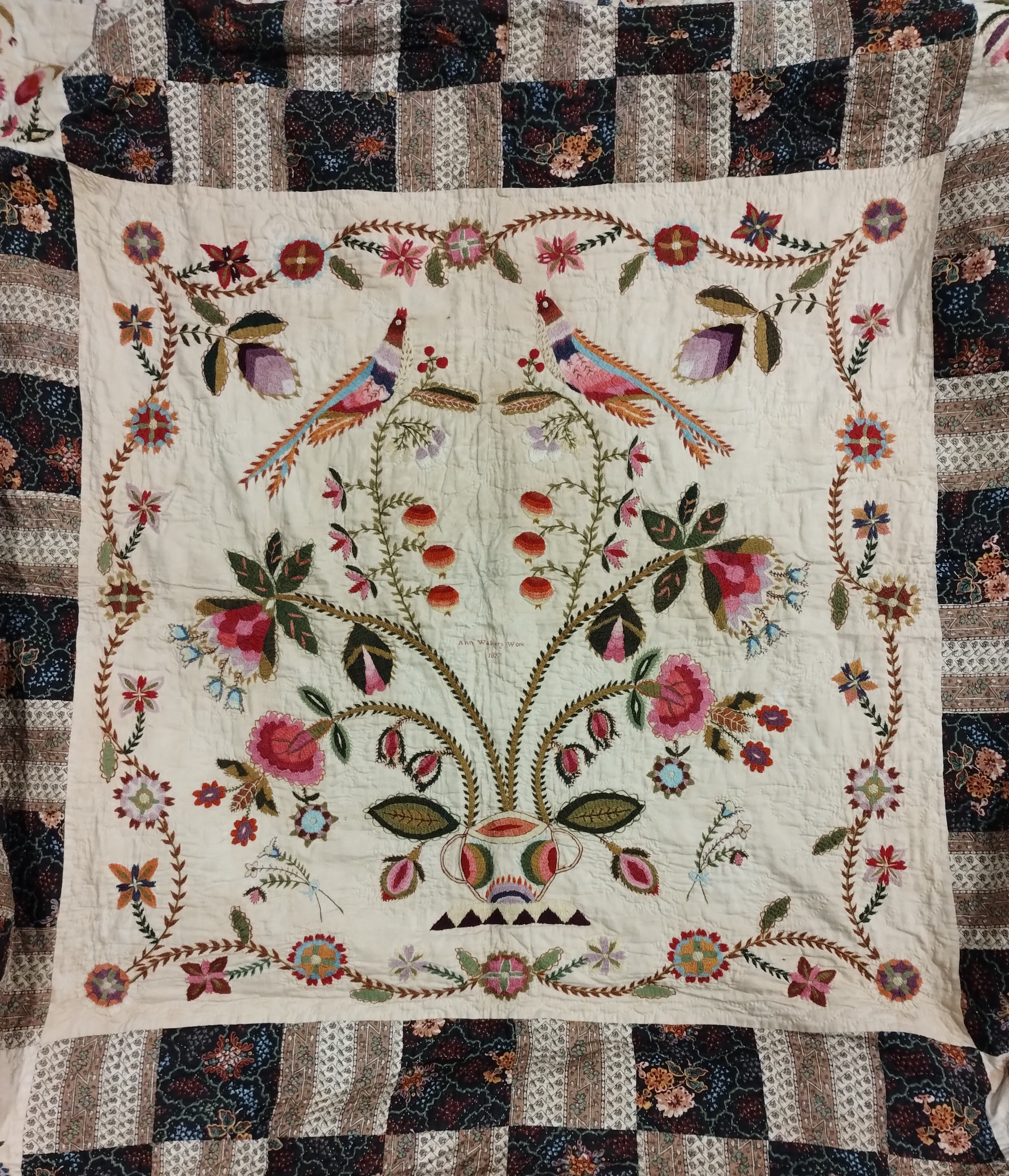 Lot 2067 - 19th Century Patchwork Quilt, with a