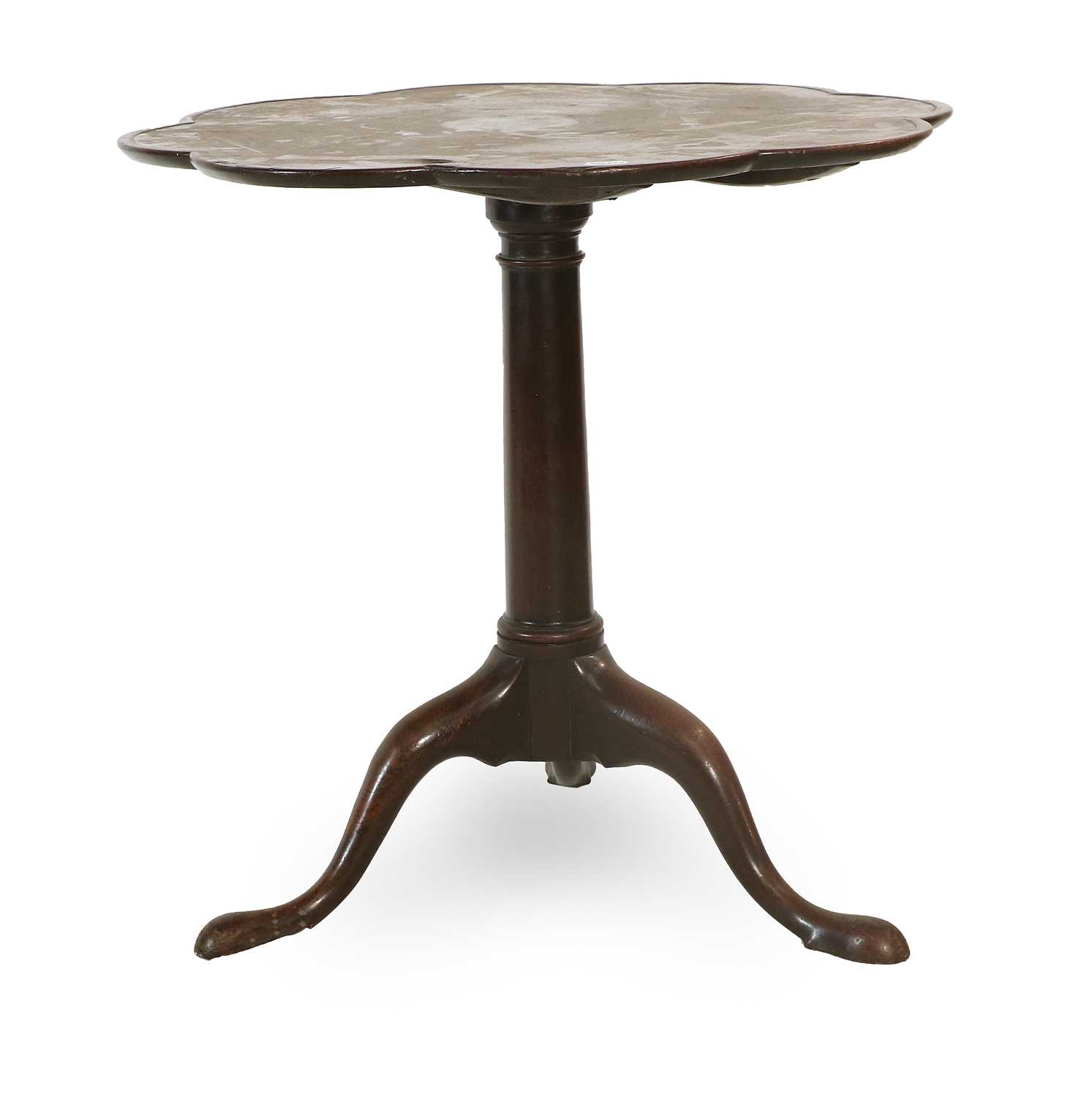 Lot 192 - A Mahogany Tripod Table, the moulded top