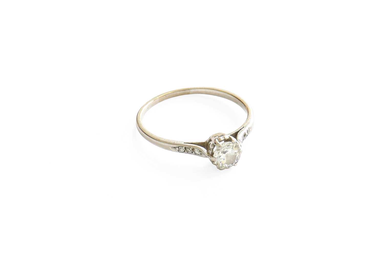 Lot 48 - A Diamond Solitaire Ring, the round brilliant