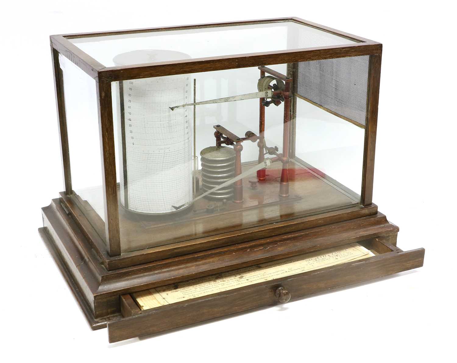 Lot 134 - Negretti & Zambra Thermo-Barograph