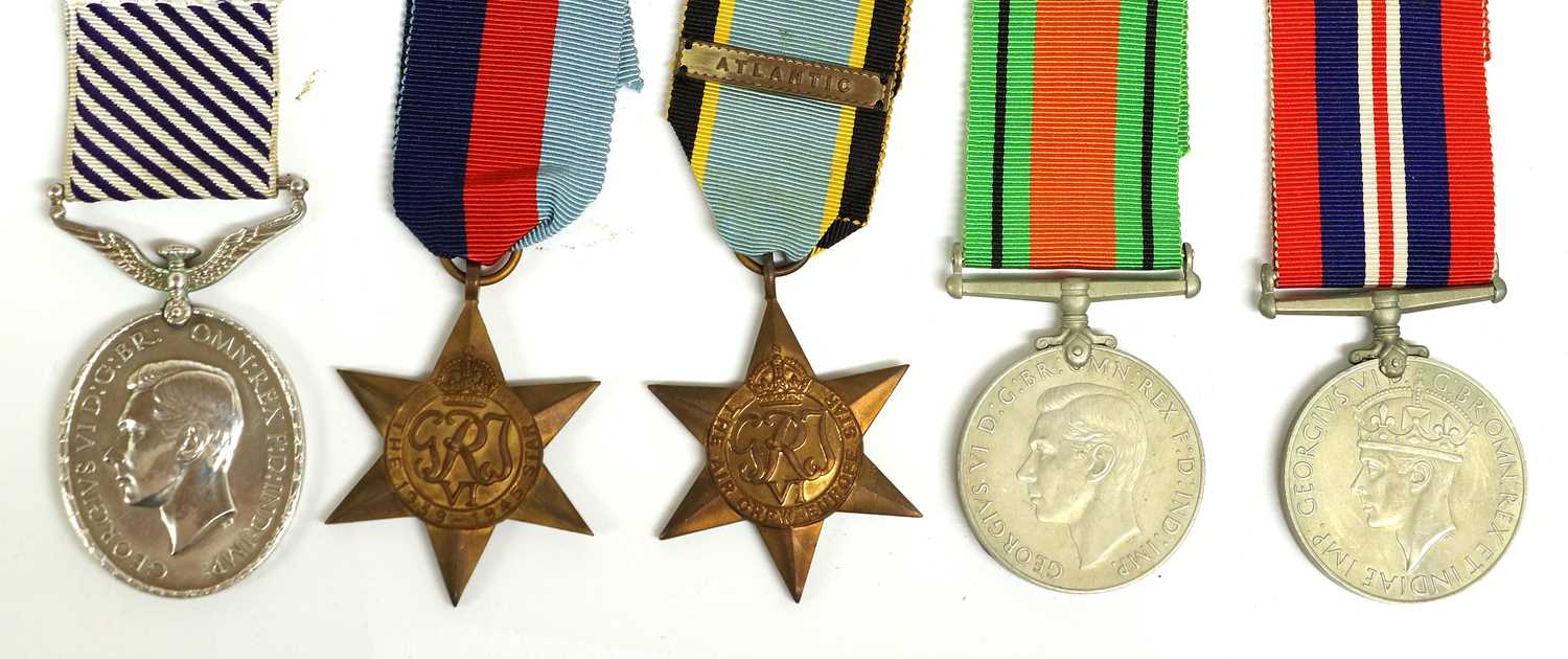 Lot 65 - A Second World War DFC Group of Five Medals,