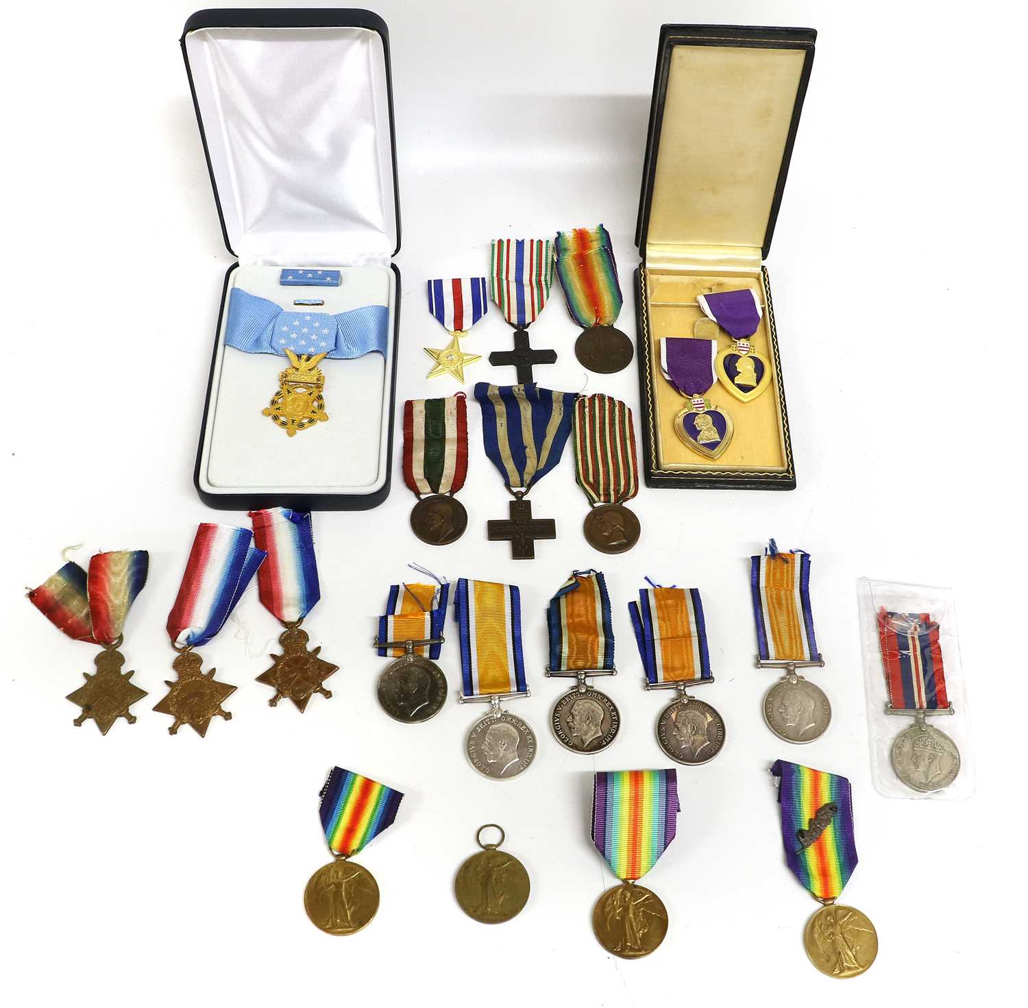 Lot 53 - Twenty Two Various Medals, including five
