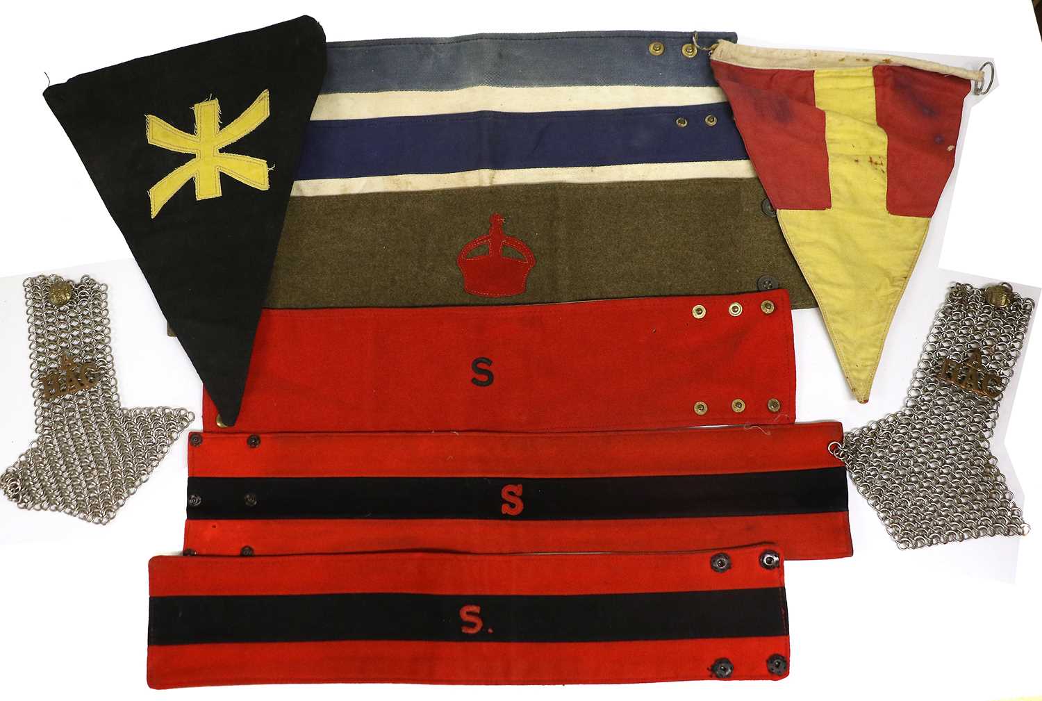 Lot 152 - Six Various Military Armbands, comprising a