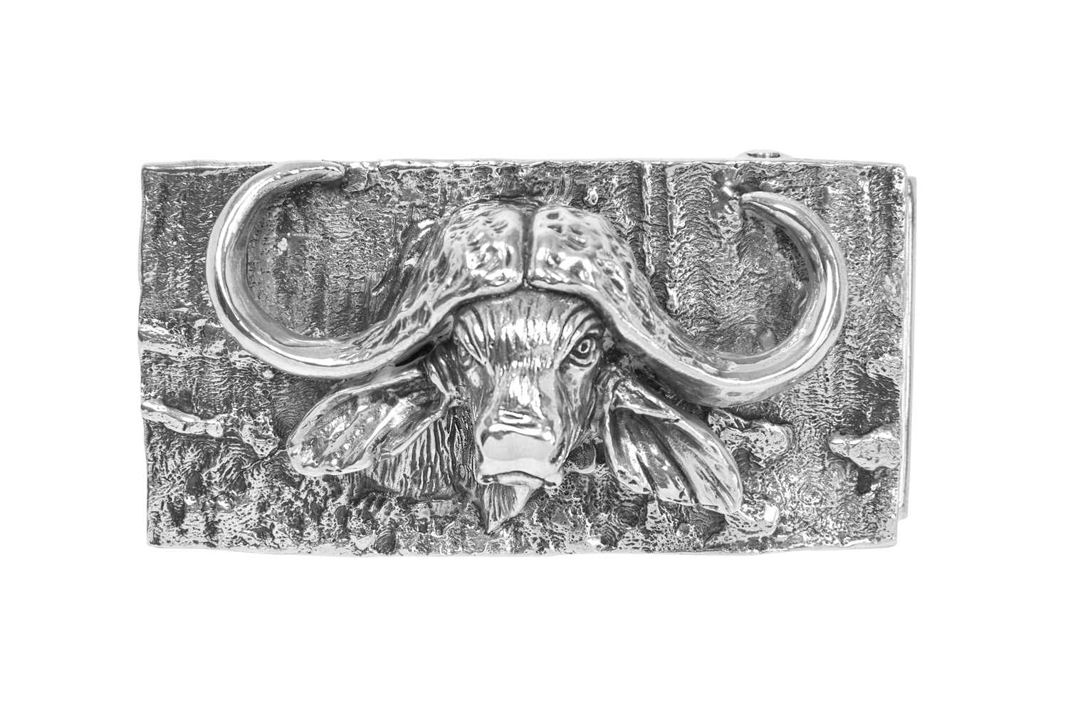 Lot 2374 - A Zimbabwean Silver Belt-Buckle,