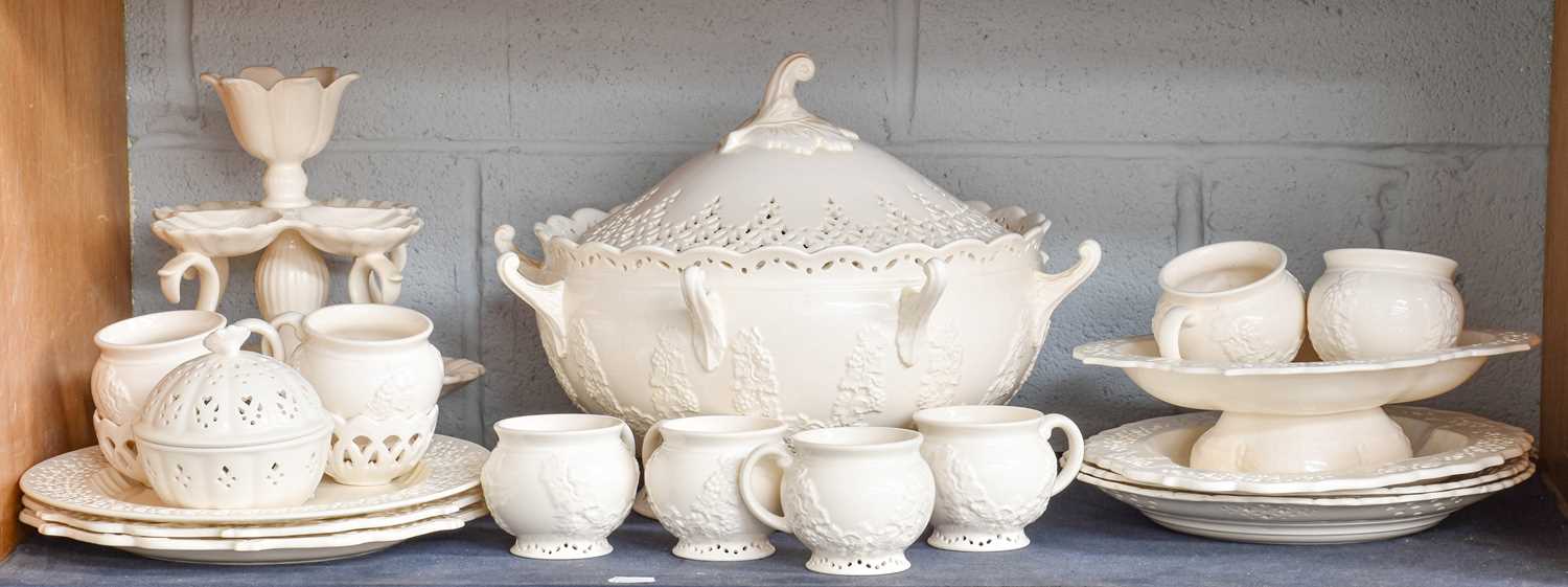 Lot 83 - Collection of Modern Leeds Creamware Pottery