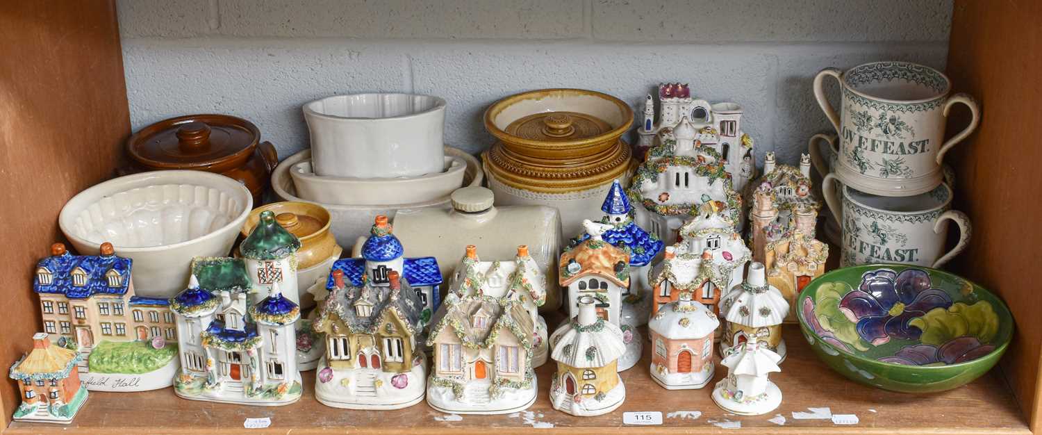 Lot 115 - Assorted Victorian and Later Ceramics,