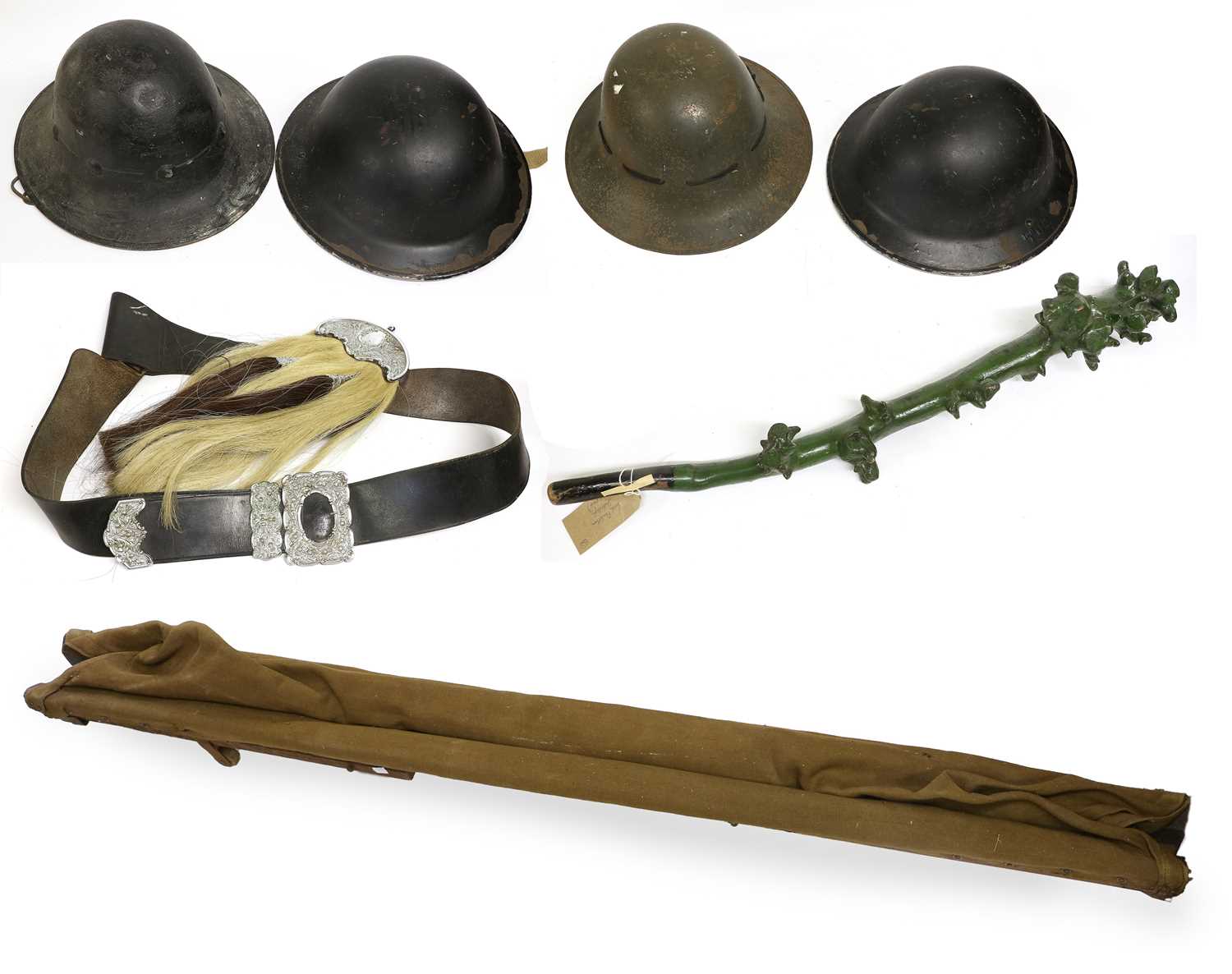 Lot 217 - Two Second World War Brodie Helmets, each