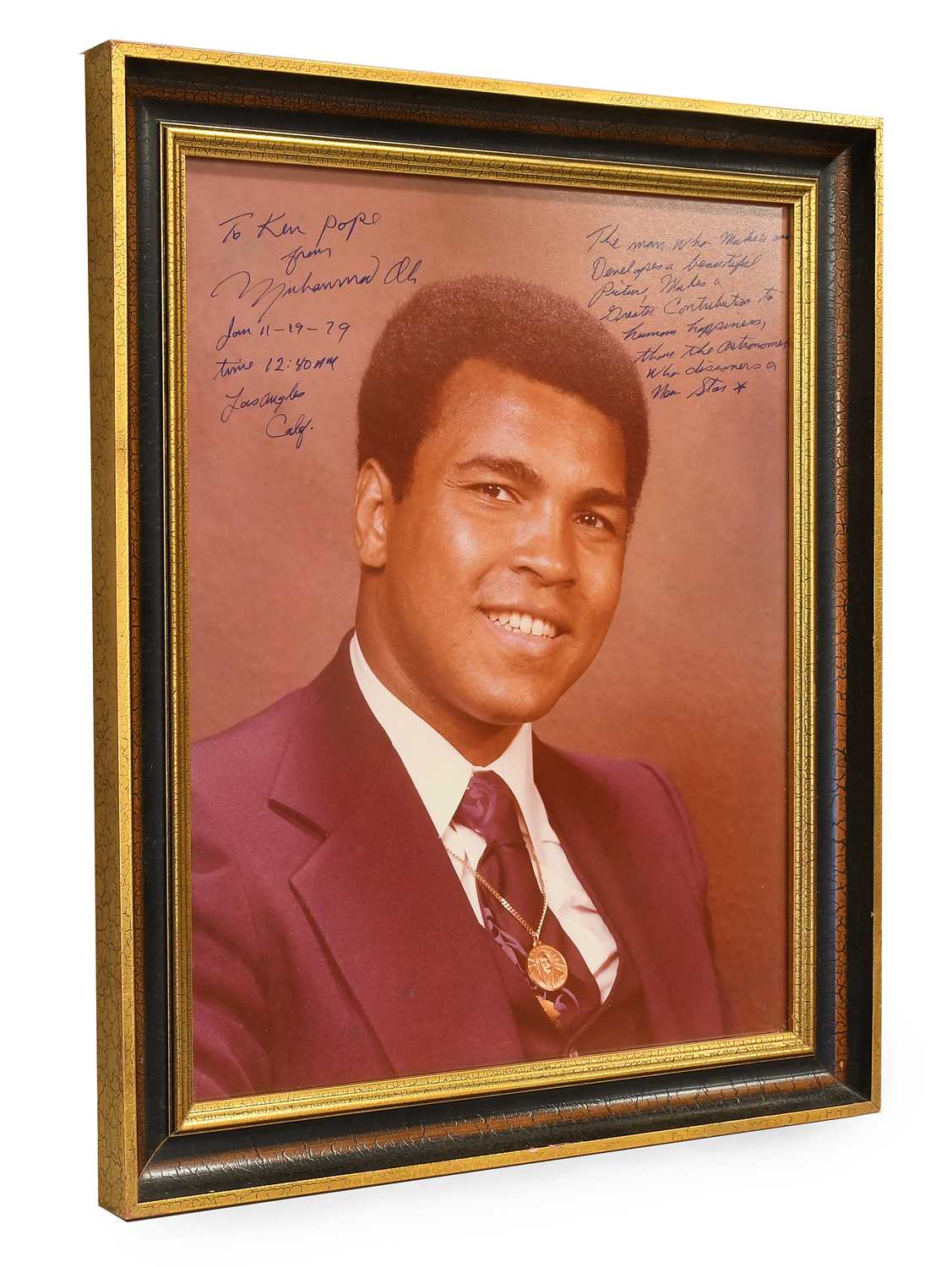 Lot 1 - Portrait Photograph of Muhammed Ali, Signed