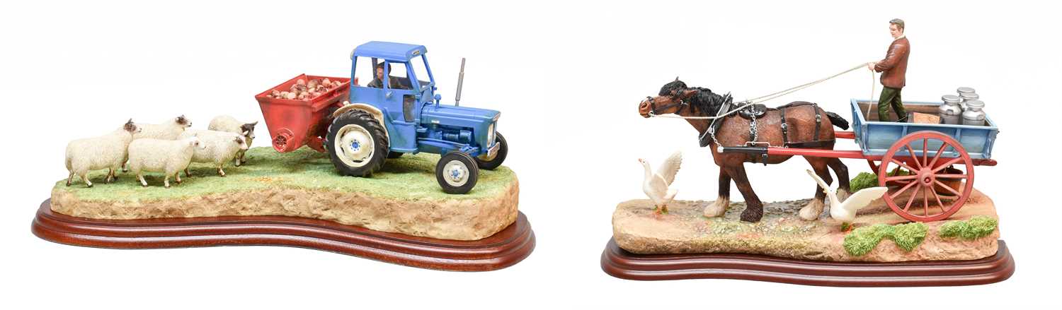 Lot 2075 - Border Fine Arts Studio Tractor 'Spring