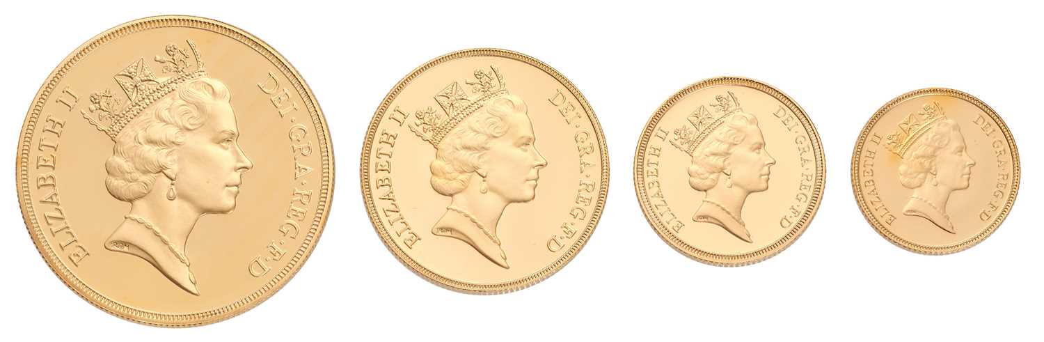 Lot 265 - UK, Gold Proof Set 1985, comprising; five