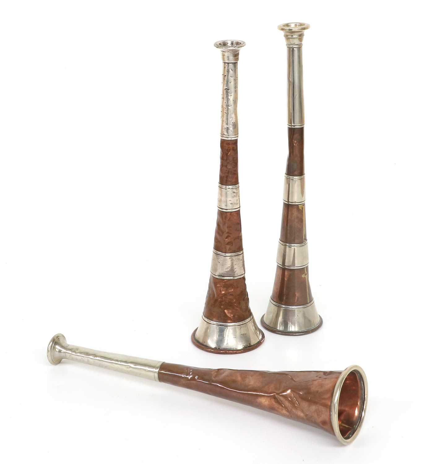 Lot 425 - A Köhler & Son Silver-Mounted Copper Hunting