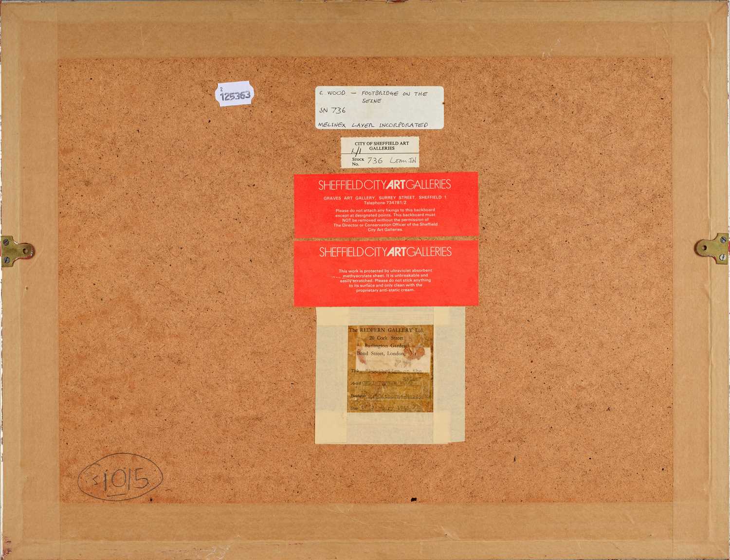 Lot 574 - Christopher Wood (1901-1930) "Footbridge on