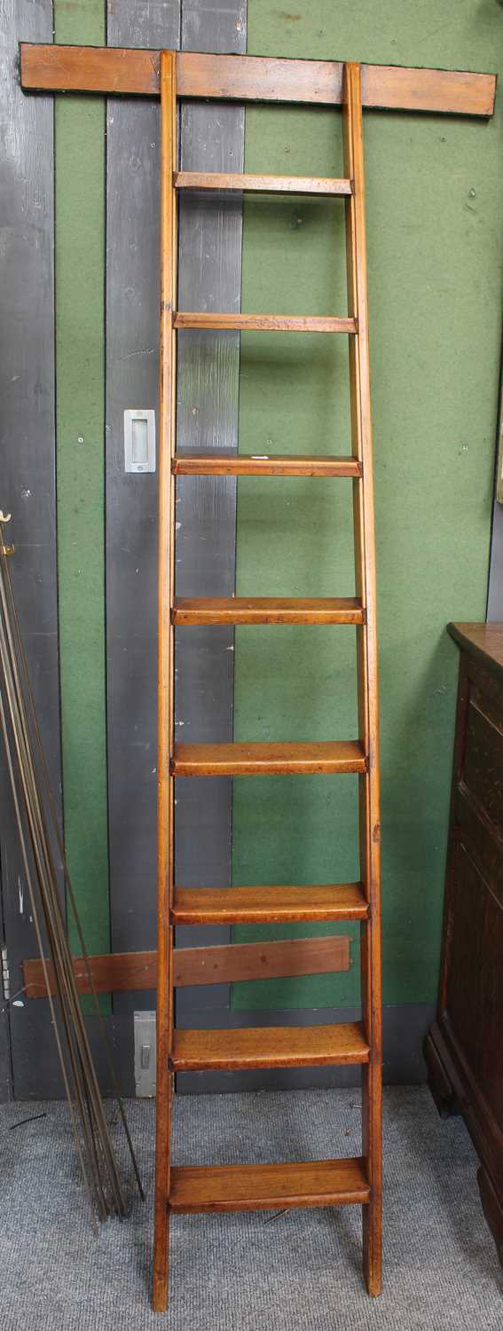 Lot 1250 - A Set of Mahogany Ladders, early 20th