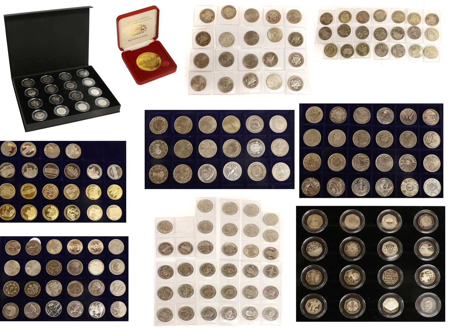 Lot 375 - The UK 50p Proof Collection 40th Anniversary,