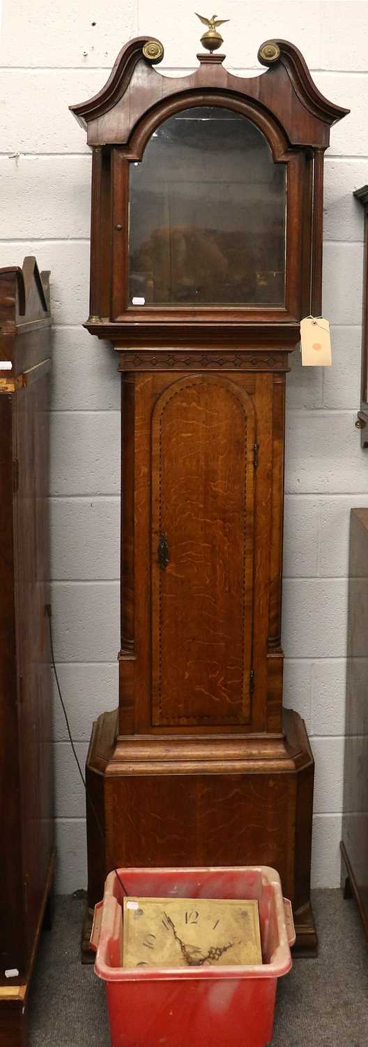 Lot 1436 - A Late 18th century Oak Longcase Clock Case,