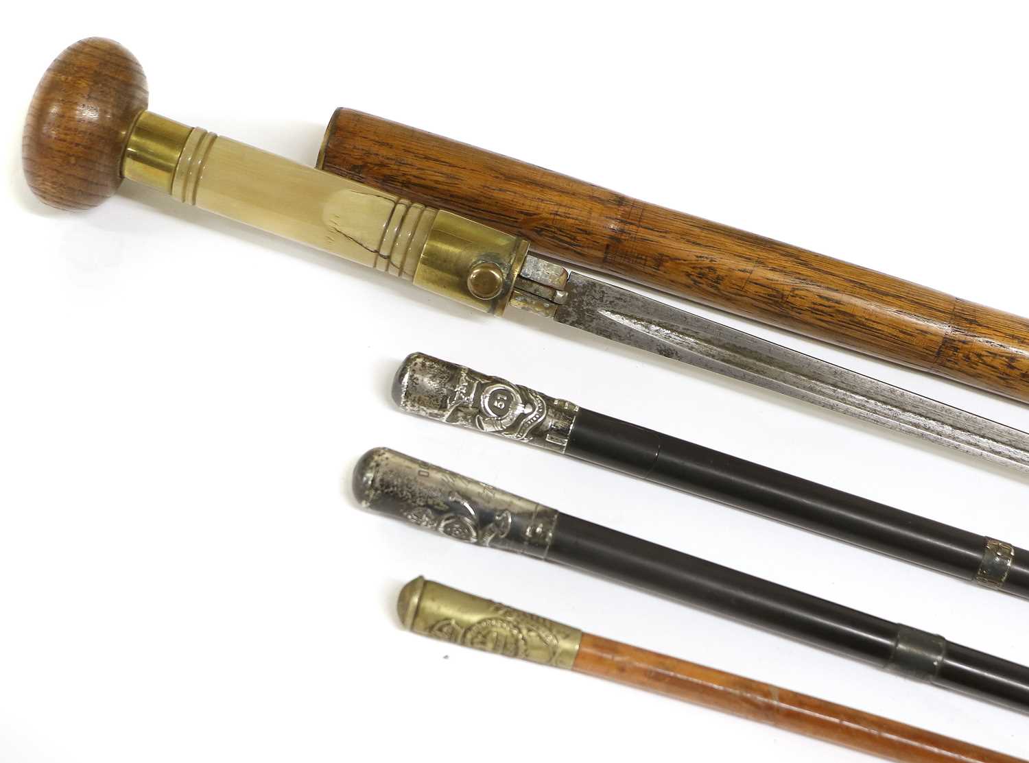 Lot 160 - Two Yorkshire Light Infantry Ebony Swagger