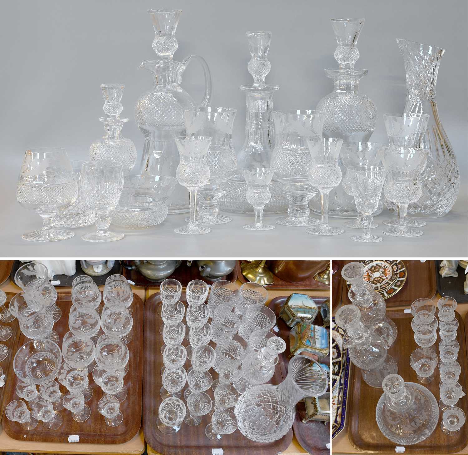 Lot 38 - A Collection of Edinburgh Crystal, in the