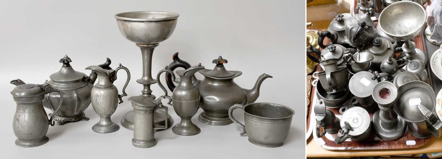 Lot 27 - A Collection of 18th/19th Century Pewter