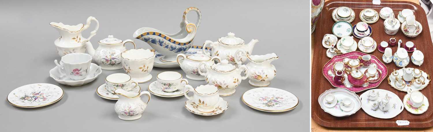 Lot 401 - A Collection of Porcelain Miniatures, mainly
