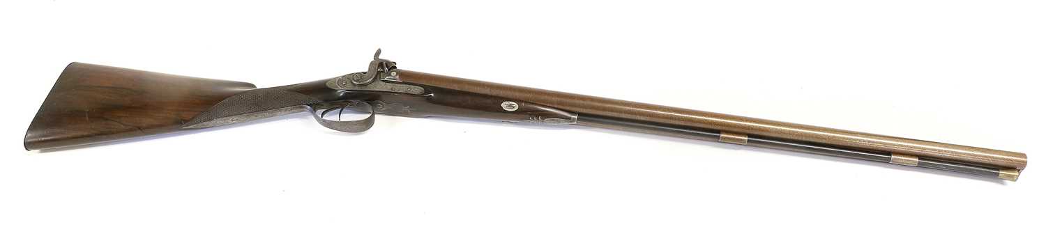 Lot 372 - A 19th Century 12 Bore Side by Side Double