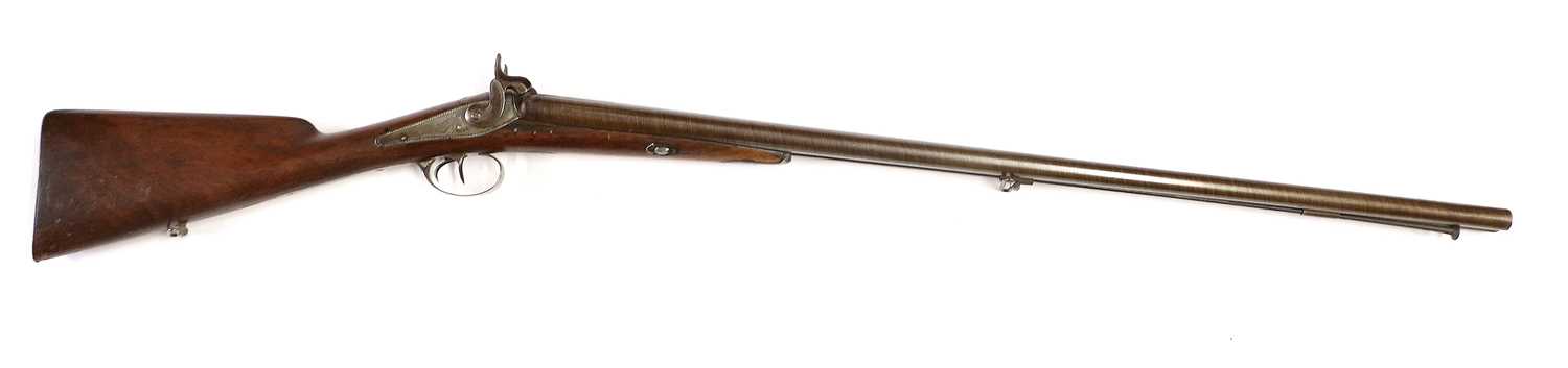 Lot 377 - A 19th Century Belgian 14 Bore Side by Side