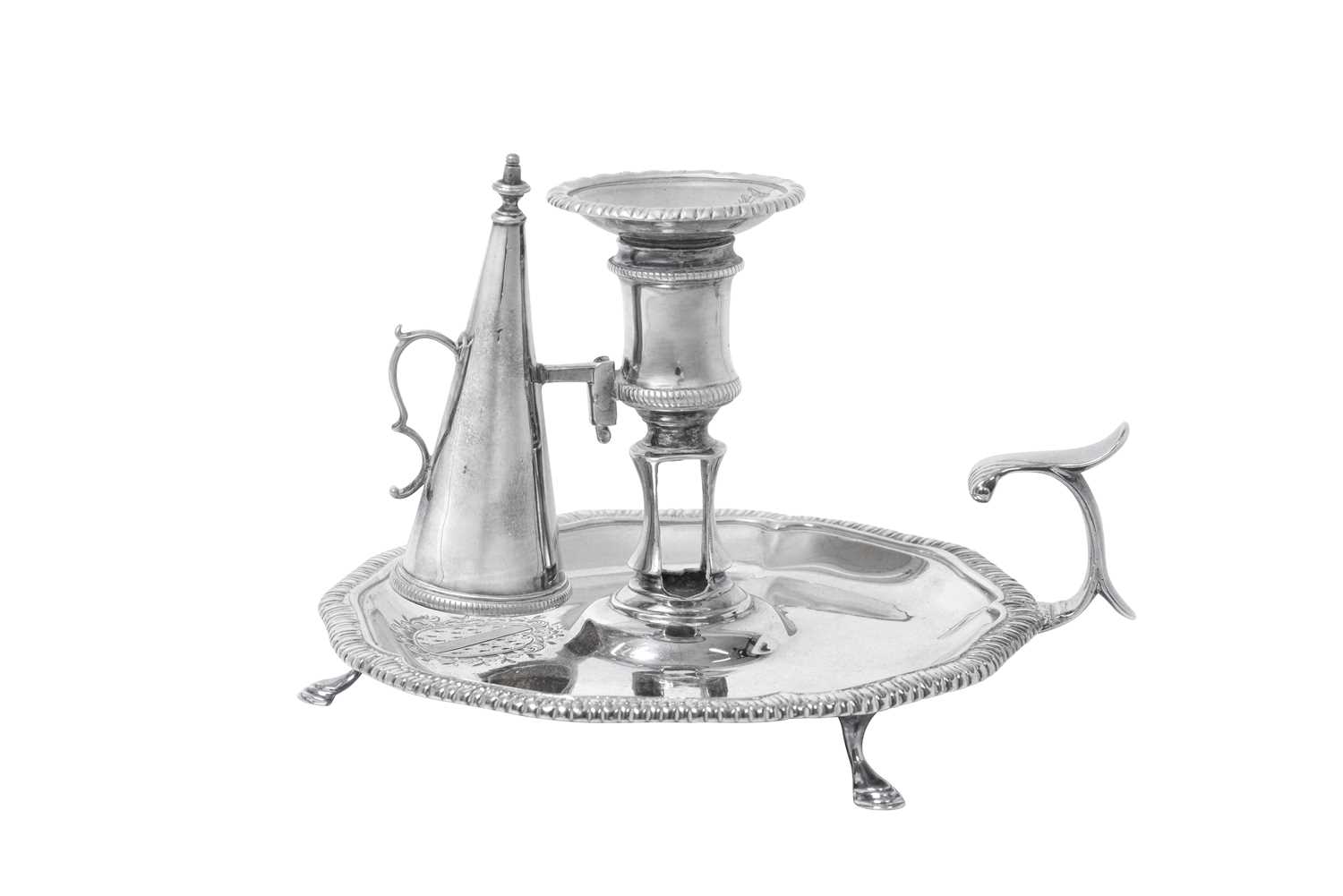 Lot 2007 - A George III Silver Chamber-Candlestick,
