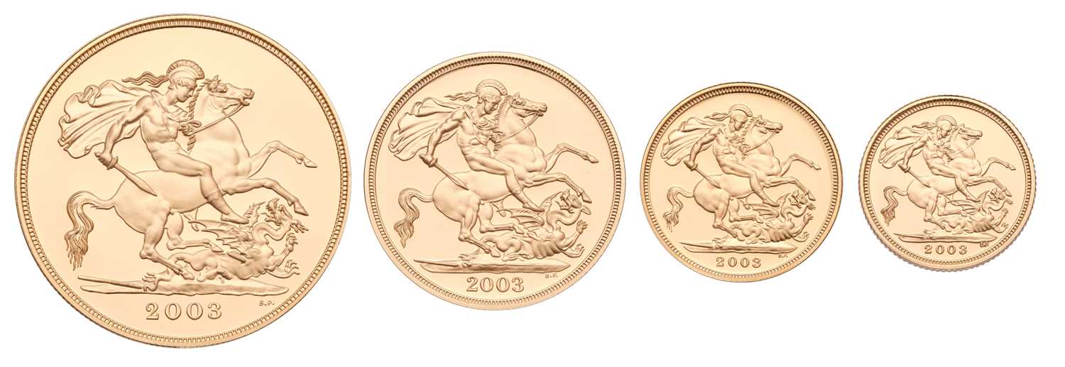 Lot 69 - UK, Gold Proof Sovereign Four-Coin Collection