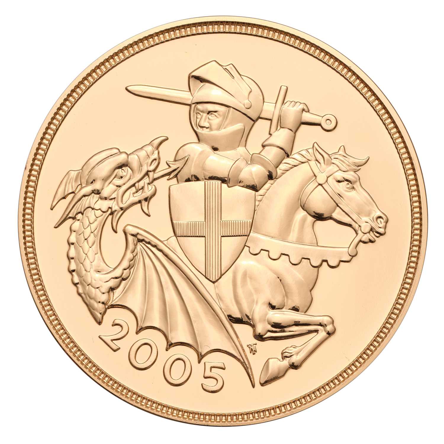 Lot 168 - UK, Gold Five Pounds 2005, featuring