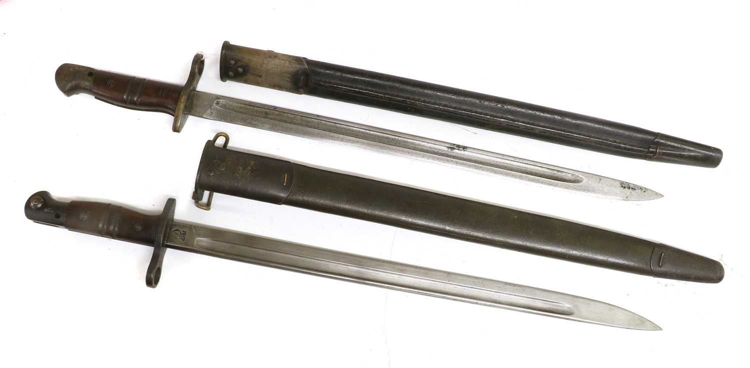 Lot 287 - Two US Winchester M1917 Sword Bayonets, each