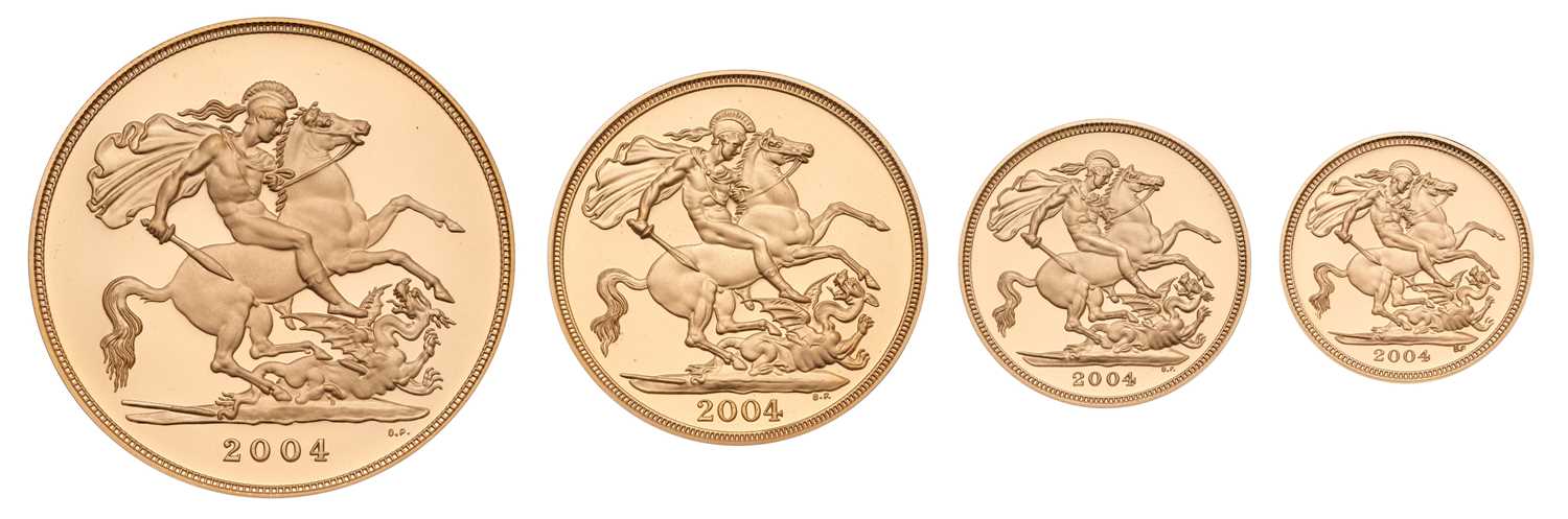Lot 153 - UK, Gold Proof Sovereign Four-Coin