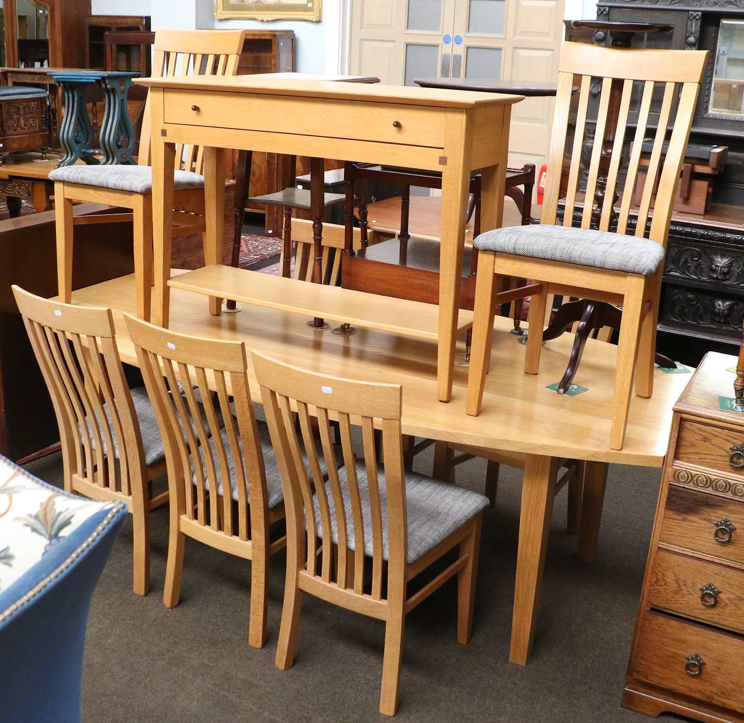 Lot 1505 - A Light Oak Treske Dining Table, 220cm by