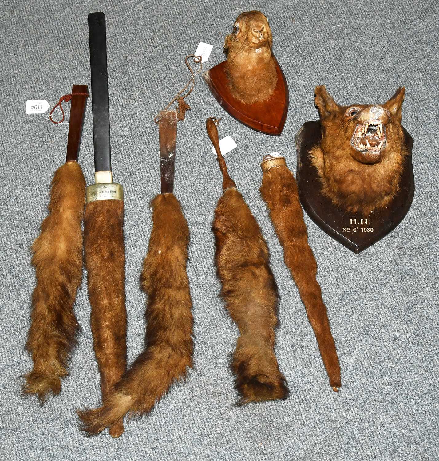 Lot 1194 - Taxidermy: A Collection of Hunting Trophies,