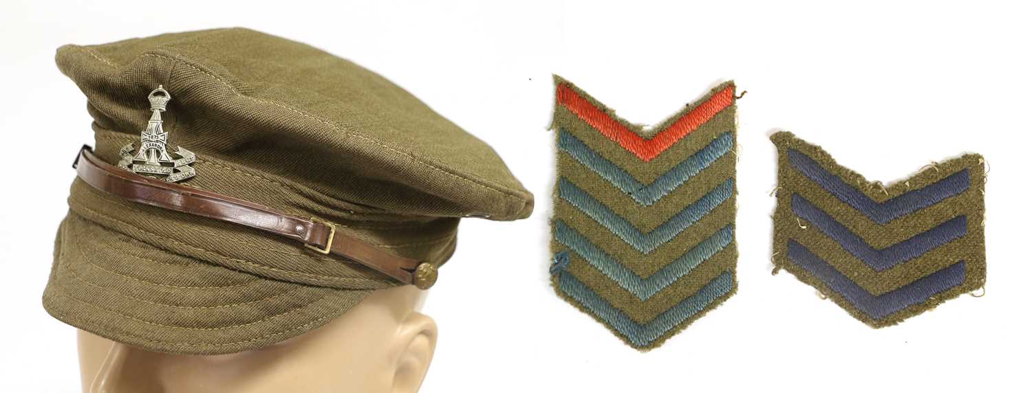Lot 229 - A First World War Trench Cap (Service Dress