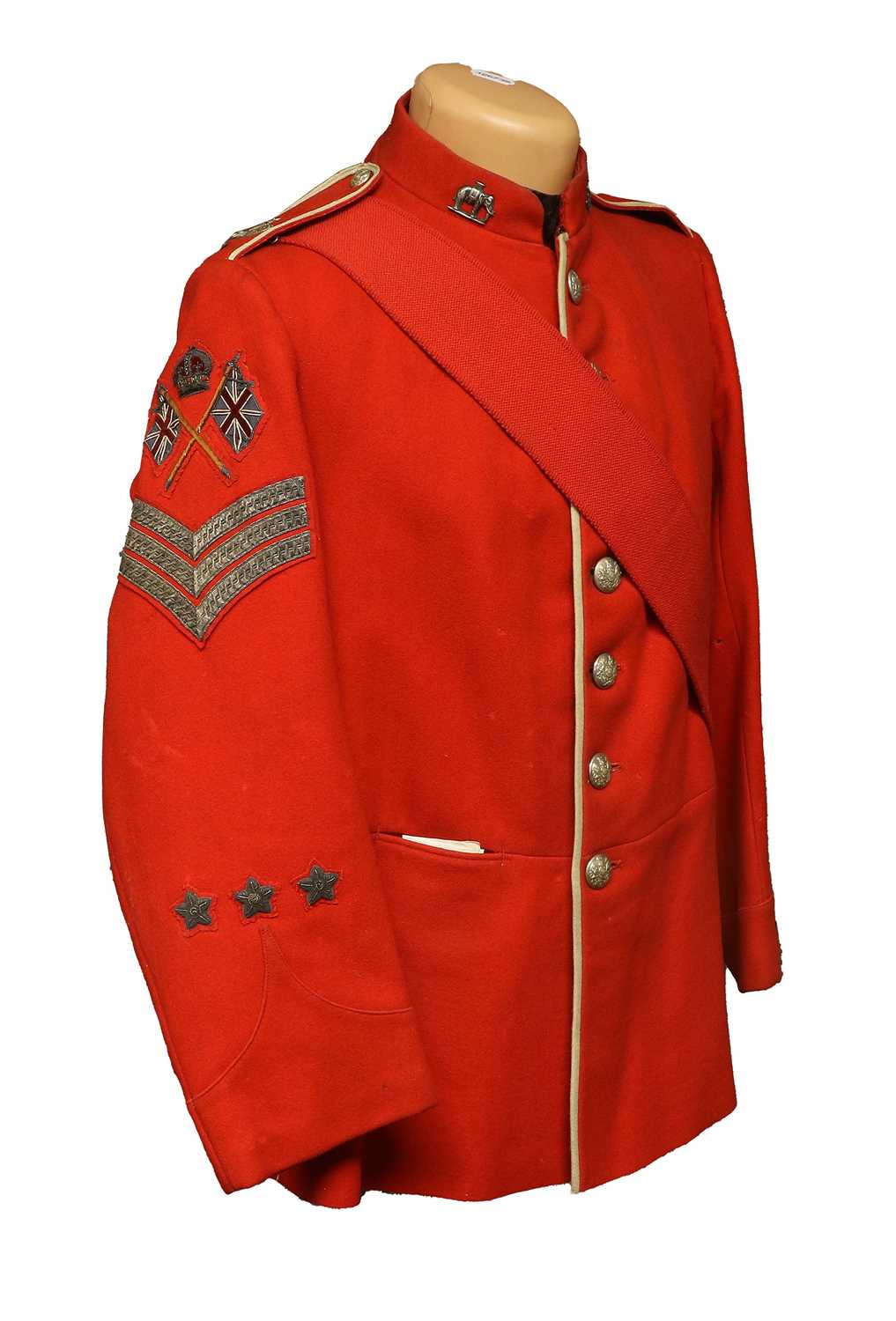 Lot 234 - An Edwardian Scarlet Tunic to a Colour