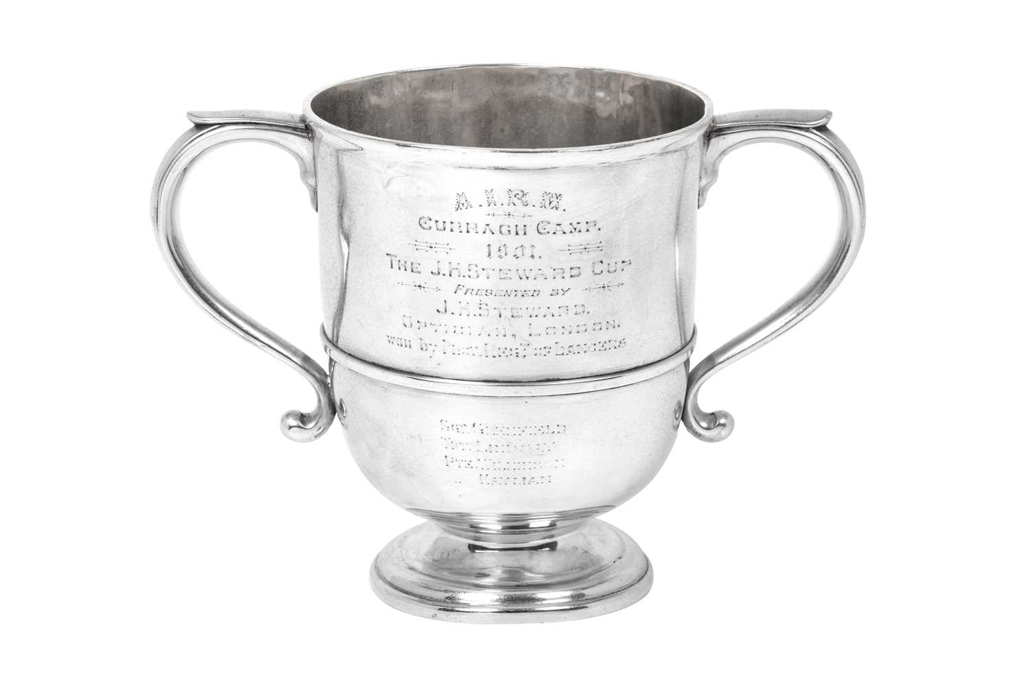 Lot 92 - A Victorian Silver Two-Handled Cup,