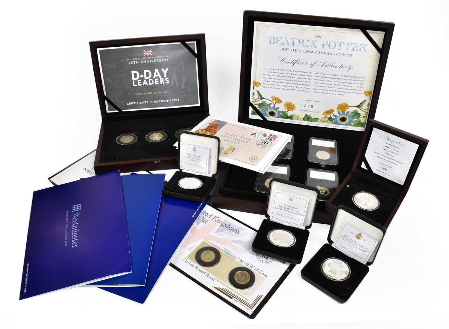 Lot 280 - Assorted Commemorative Coins and Sets,