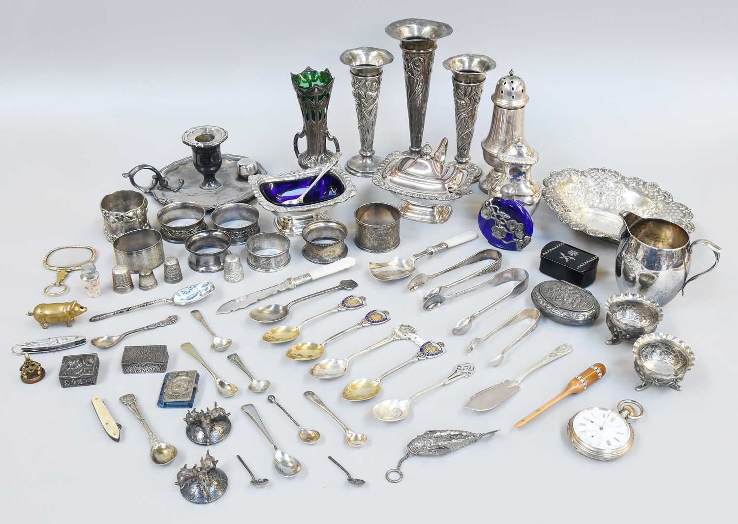 Lot 118 - A Collection of Assorted Silver and Silver